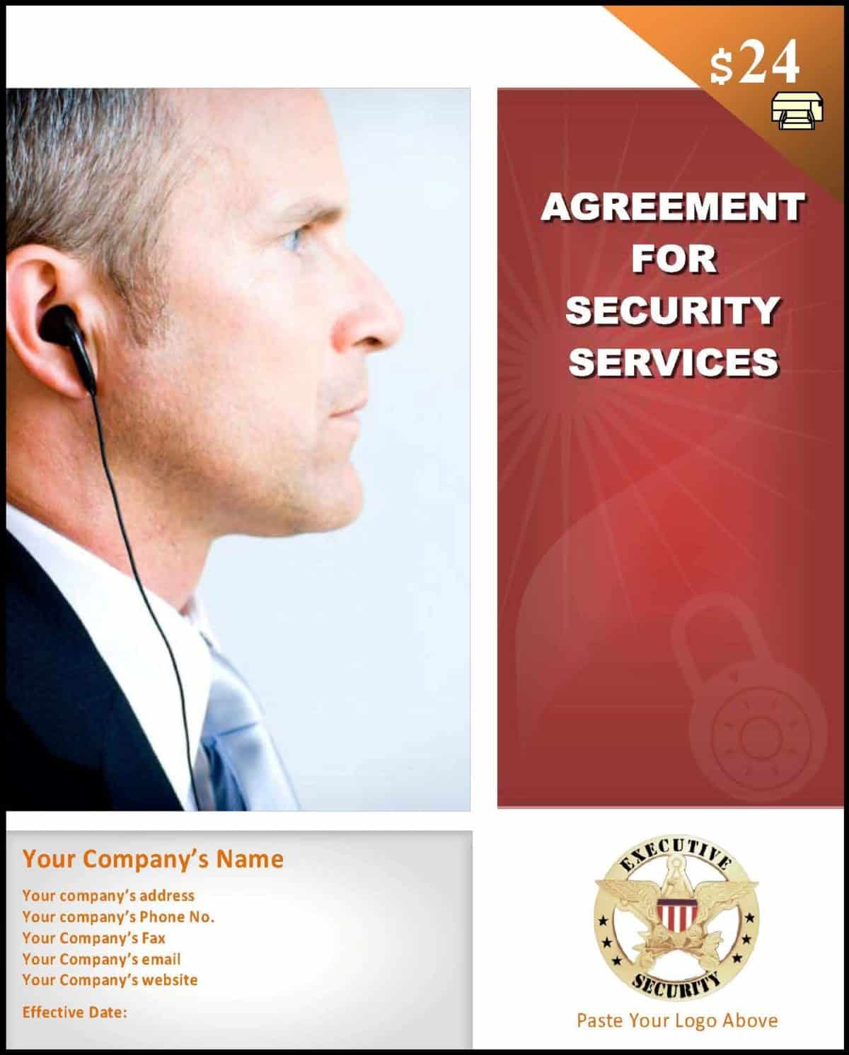 Sample Security Services Contract Template Startasecuritycompany